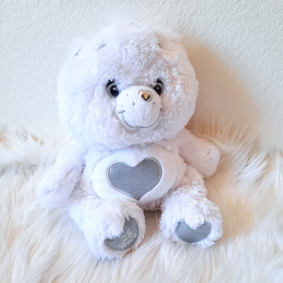 Care Bears | Toys | Care Bears 25th Anniversary Silver Lovealot Bear ...